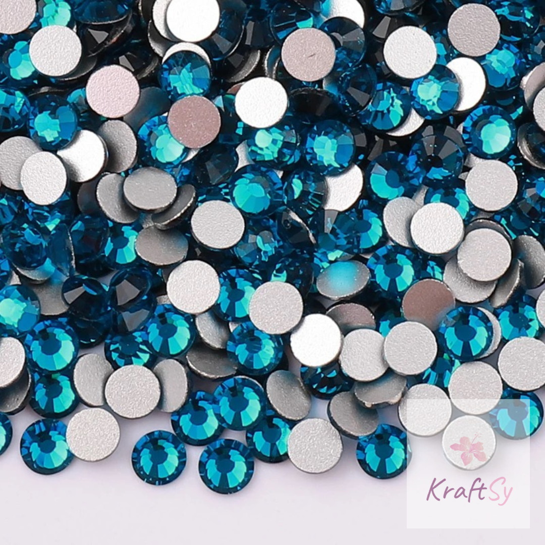 Blue Zircon Flatback Glass Starter Kit - Kraftsy